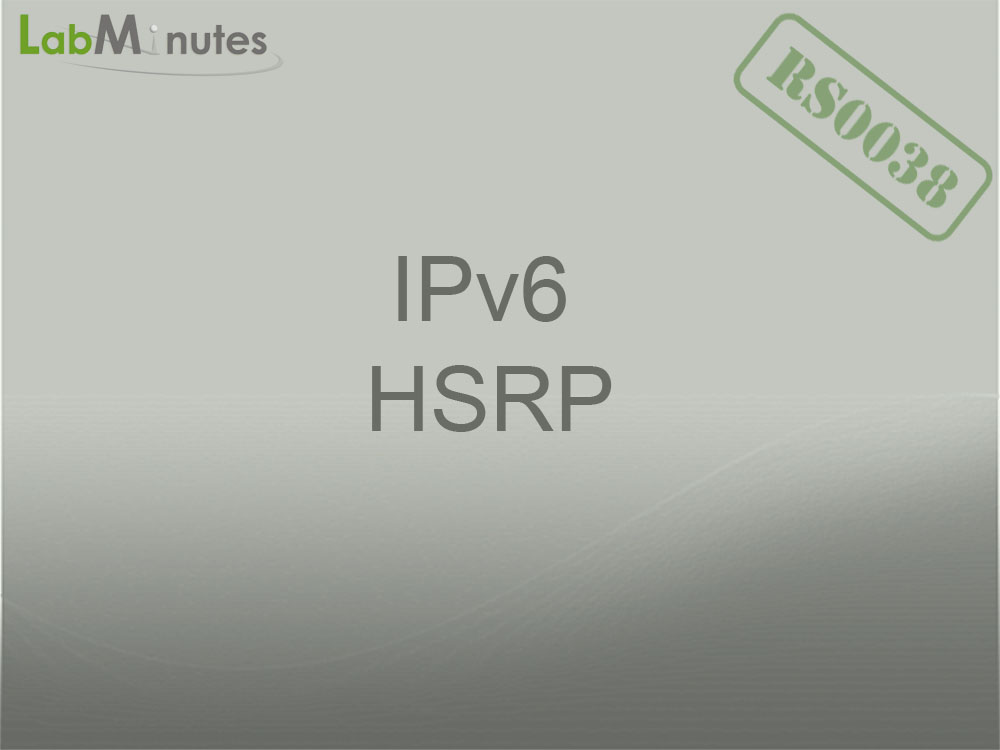 How to Configure IPv6 HSRP on Cisco Router